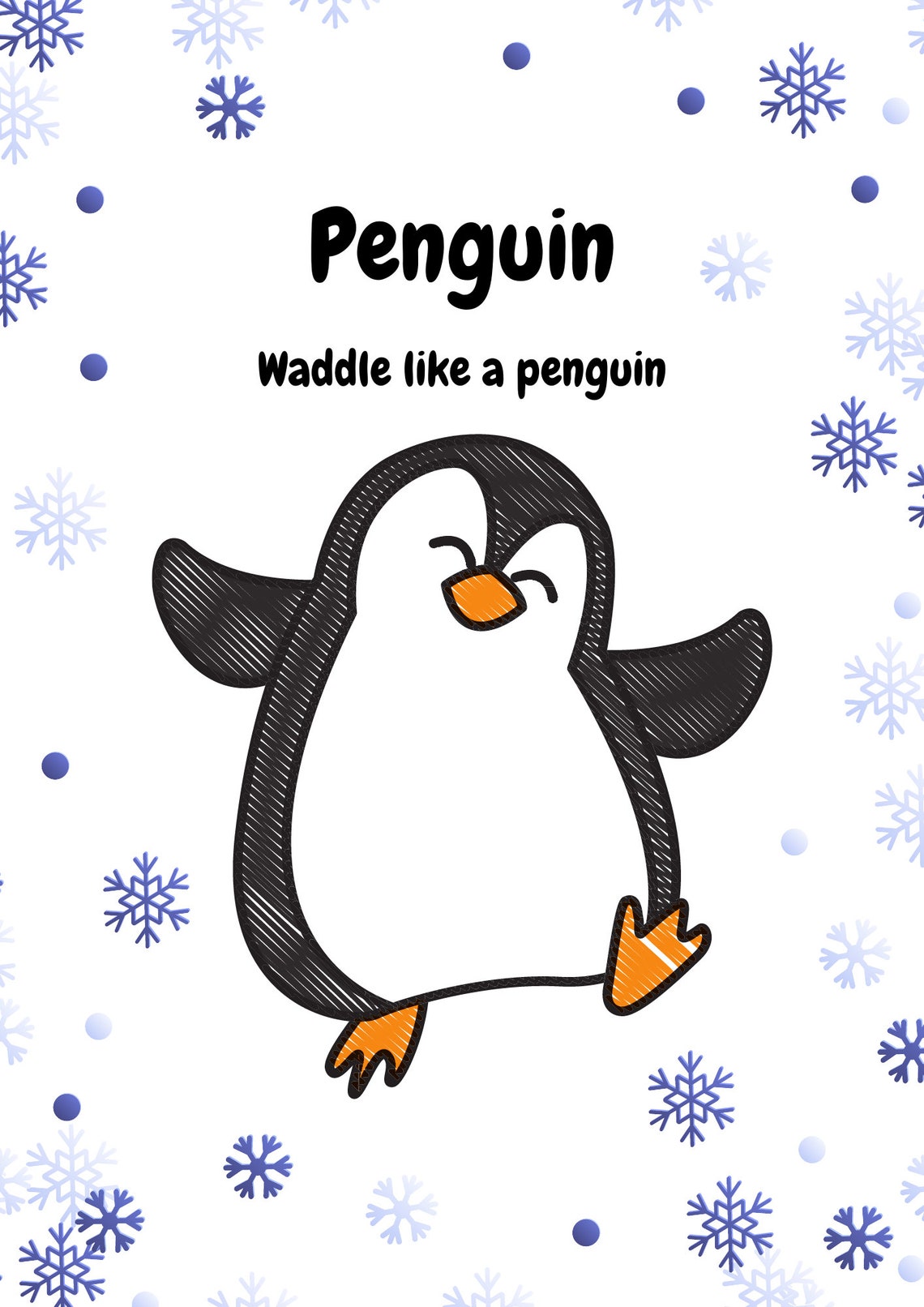 Winter Movement Break Cards, Brain Break Cards, Movement Break ...