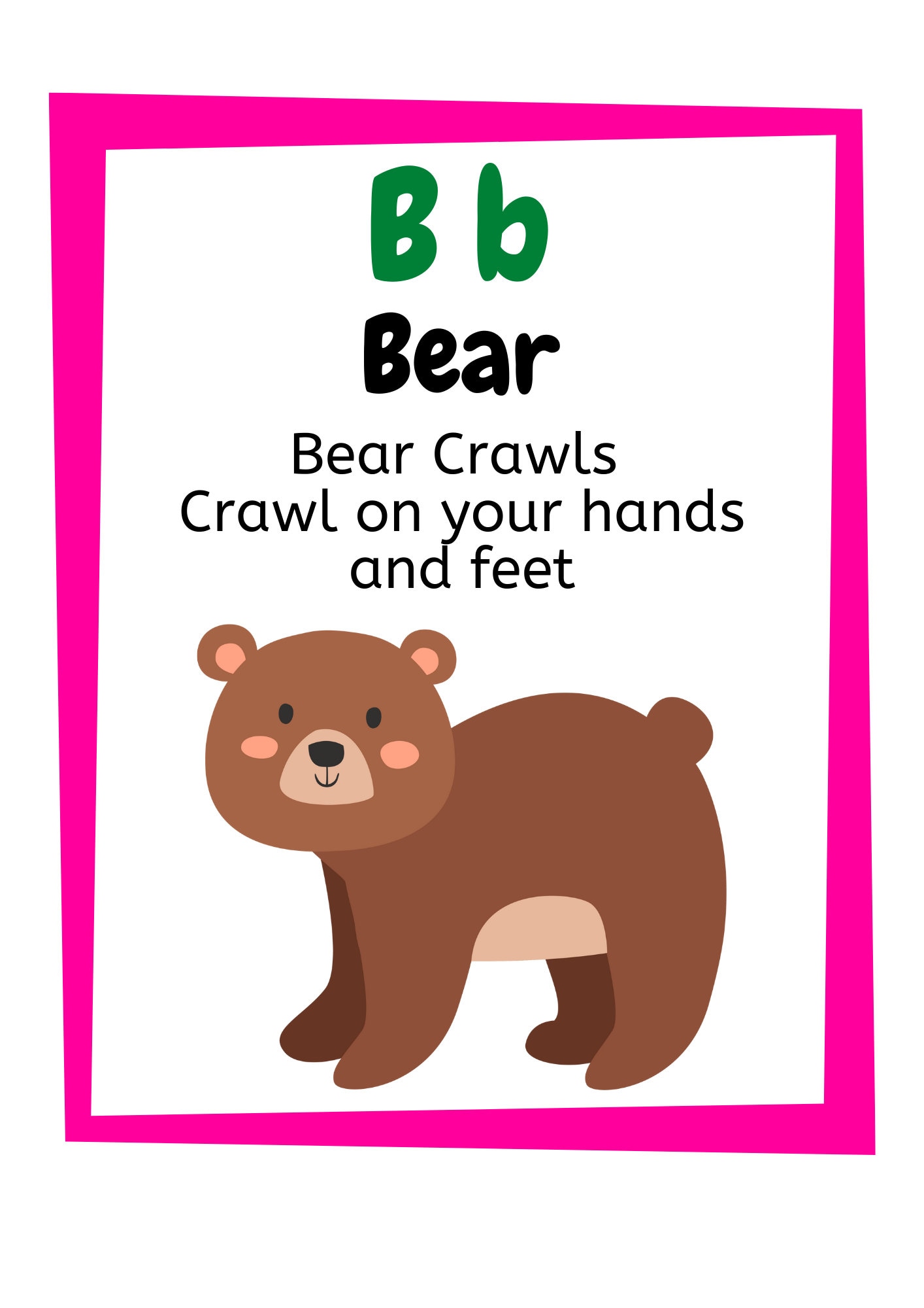 Alphabet Game, Movement Break Cards, Brain Break Cards, and Printable ...