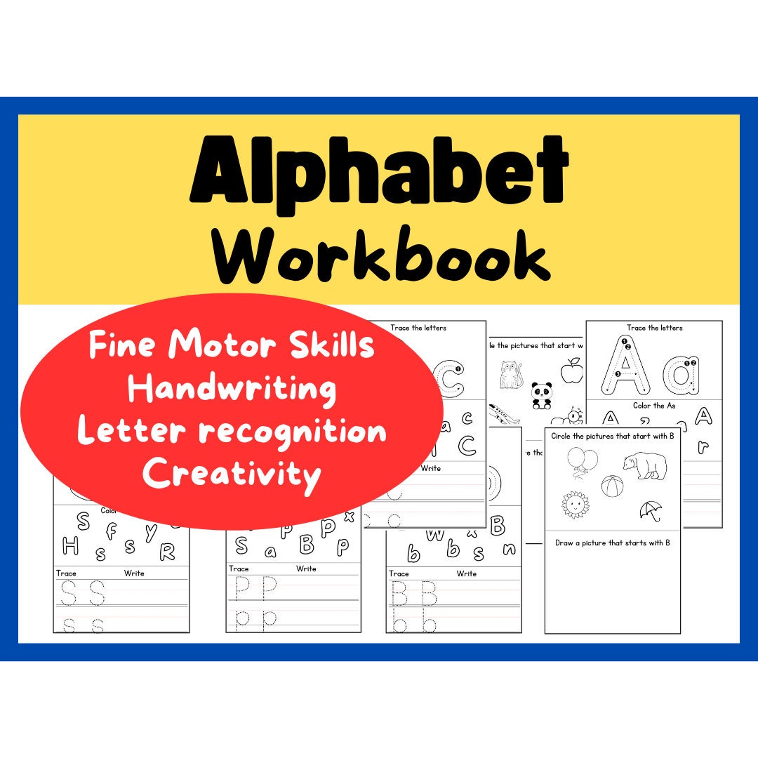 Alphabet Worksheets: Fine Motor Skills, Trace, Letter of the Week ...