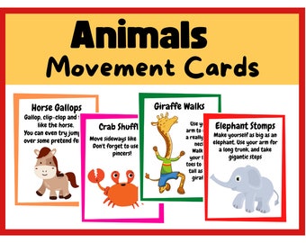Winter Movement Break Cards, Brain Break Cards, Movement Break ...