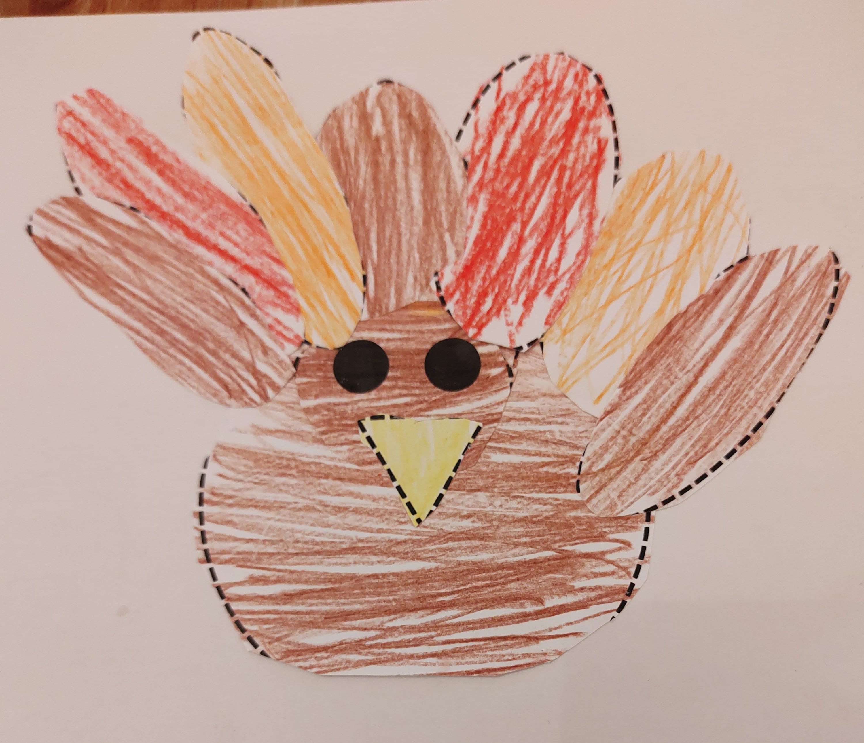 Thanksgiving Fine Motor Activities and Turkey Craft Scissors Practice ...