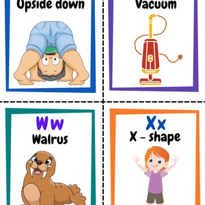 Alphabet Game, Movement Break Cards, Brain Break Cards, and Printable ...