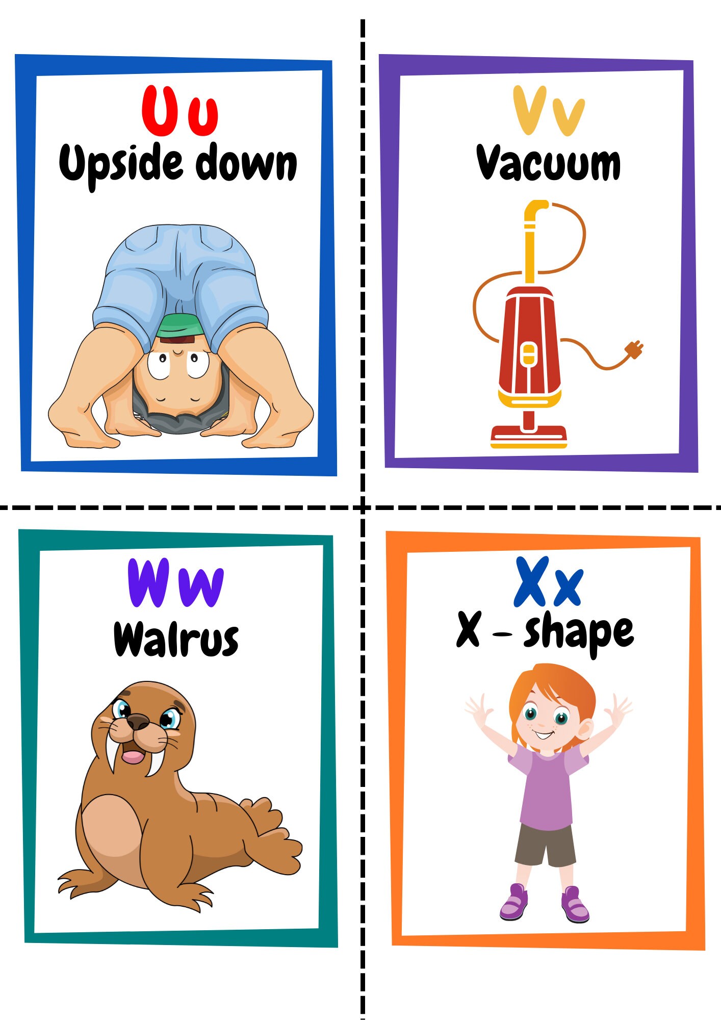 Alphabet Game, Movement Break Cards, Brain Break Cards, and Printable ...