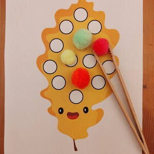 Fall Fine Motor Skills Printable, Sensory Printable, Sensory Bag, Fall ...