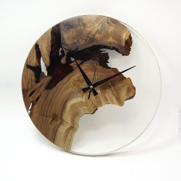 Walnut Clock - Etsy