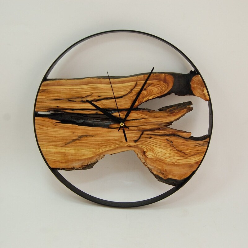 Natural Wood Clock - Etsy