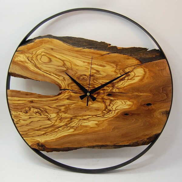 Natural Wood Clock - Etsy