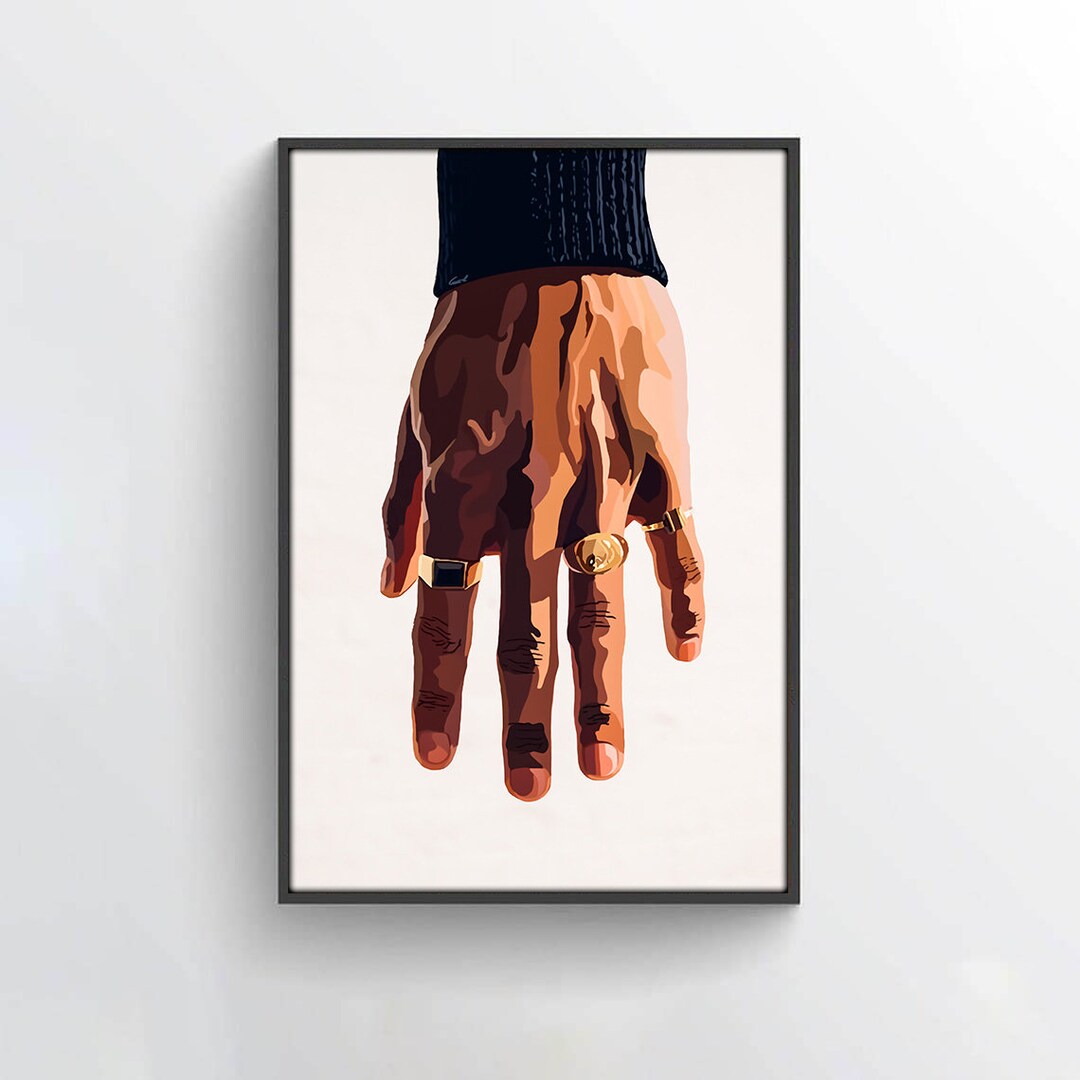 Black King Art Print, Black King Poster, African Man Canvas, Black Art ...