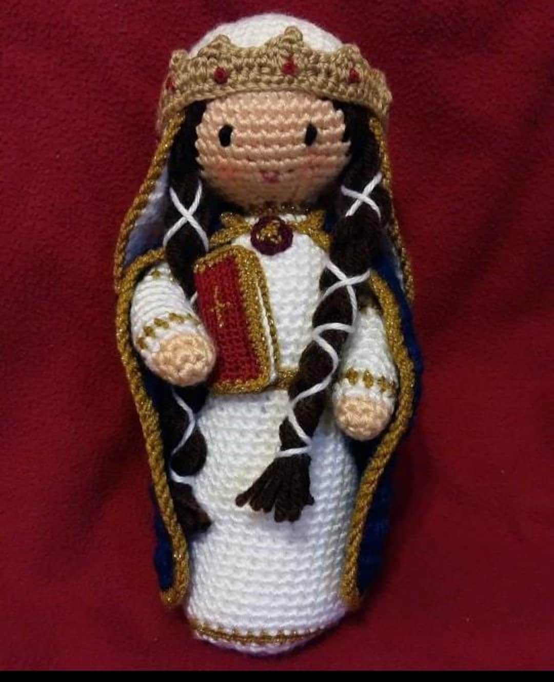Handmade Crochet Queen Esther Doll - Biblical Hero Plush - Faith Gift ...