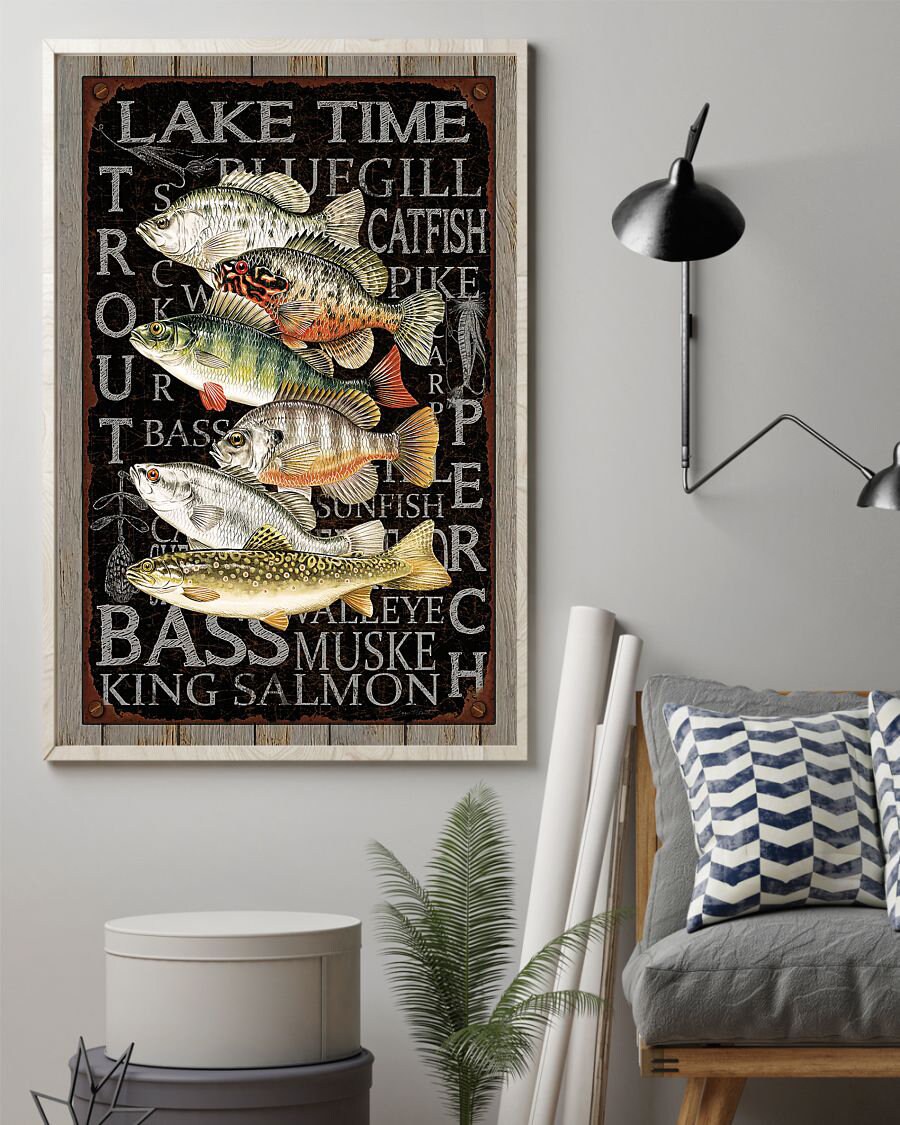 Different Types of Fish Print, Fish Print, Fly Fishing Art, Fishing ...