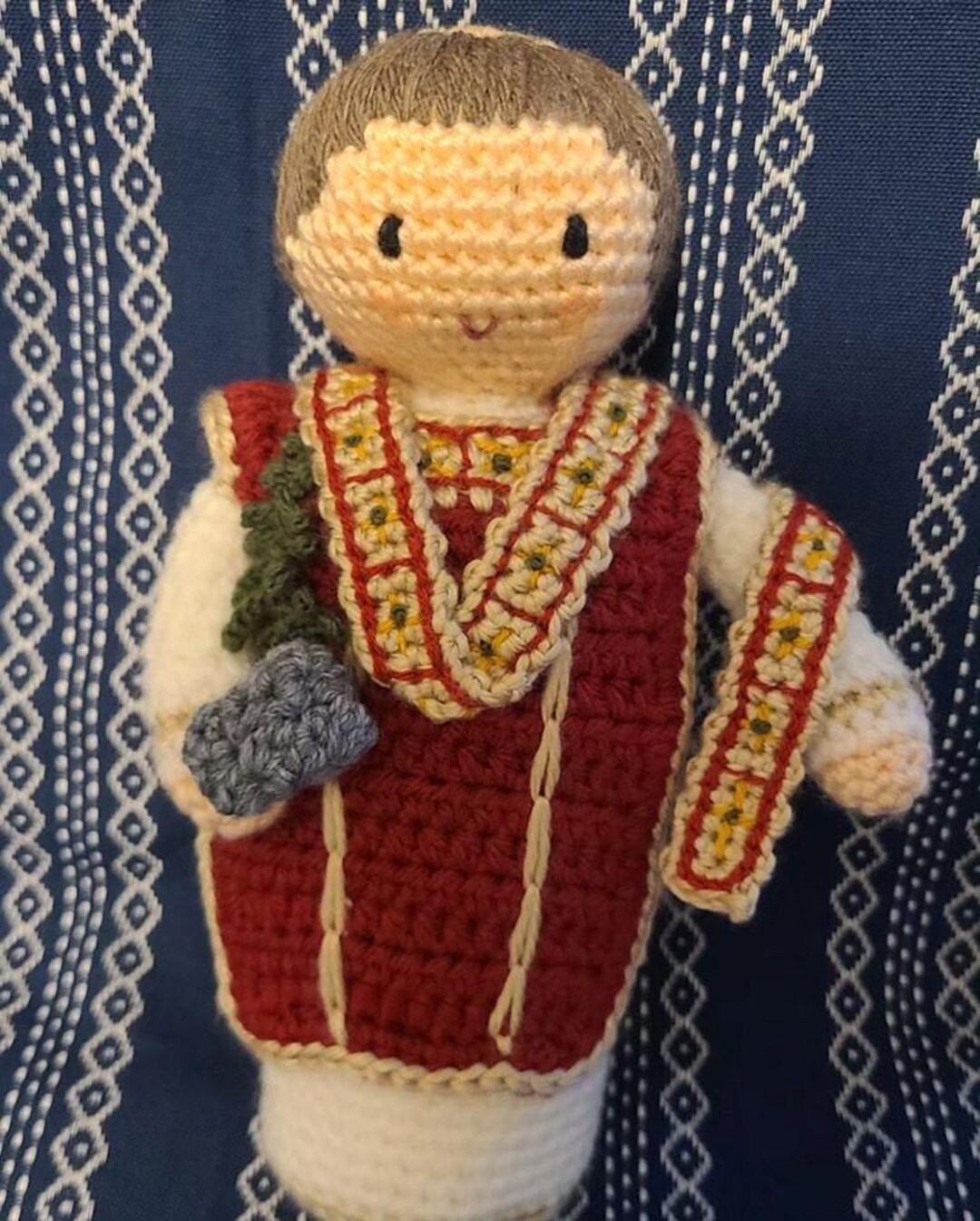 St. Stephen Crochet Doll - Handmade Catholic Martyr Gift - First Deacon ...