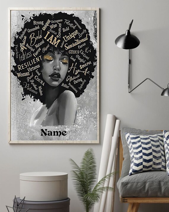 Afro Girl Wall Art