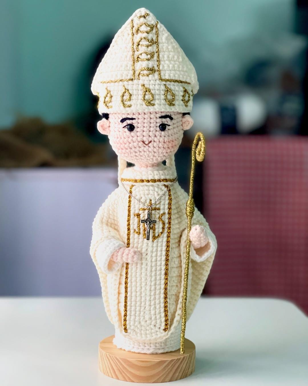 Handmade Crochet Catholic Deacon Doll - Personalized Ordination Gift ...