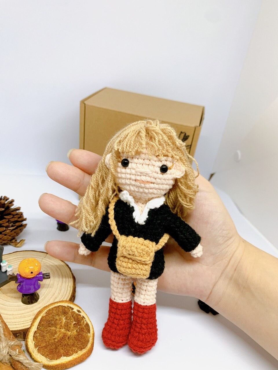 Custom Handmade Crochet Voodoo Doll Keychain Personalized Amigurumi ...