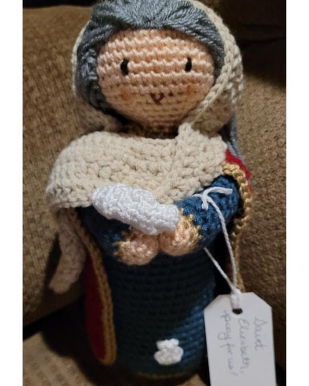 Handmade Saint Elizabeth Crochet Doll – Elderly Bible Woman Plush ...