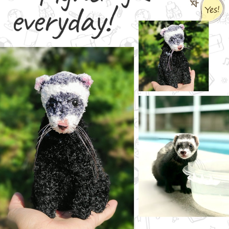 Ferret Plush - Etsy