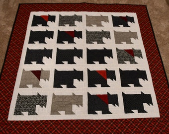 Scottie Dog Quilt - Etsy