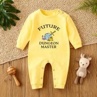 Custom Dragon Baby Onesie®, Level 1 Human Baby Bodysuit, Birthday Boy ...