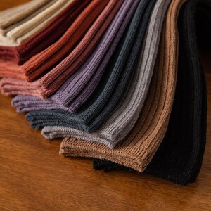 10 Colors Solid Color Sockskin Tone Socksunisex Cotton - Etsy