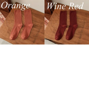 10 Colors Solid Color Sockskin Tone Socksunisex Cotton - Etsy