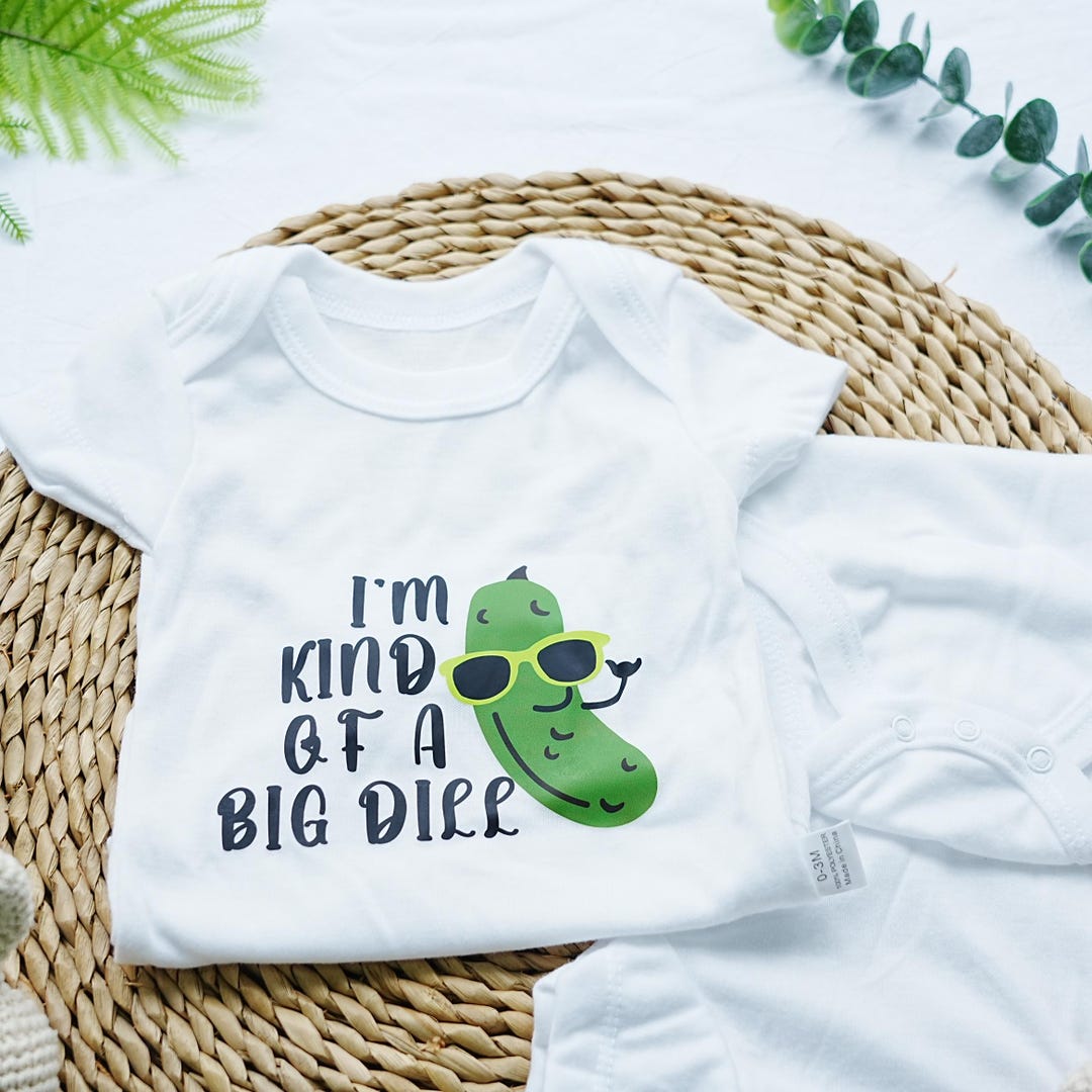 I'm Kind of A Big Dill Onesie, Cute Pickle Baby Onesie, Baby Cute ...