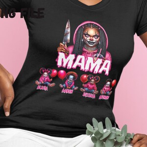 Horror Mama PNG Add Your Kid Name Font Included Scary Movie Character ...