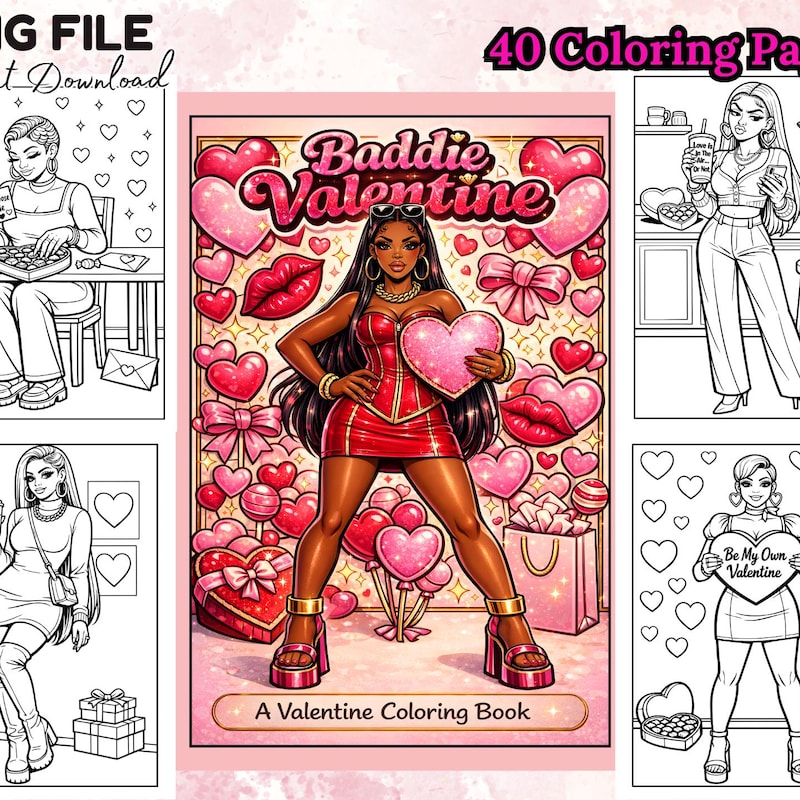 Galentines Coloring Sheets - Etsy UK