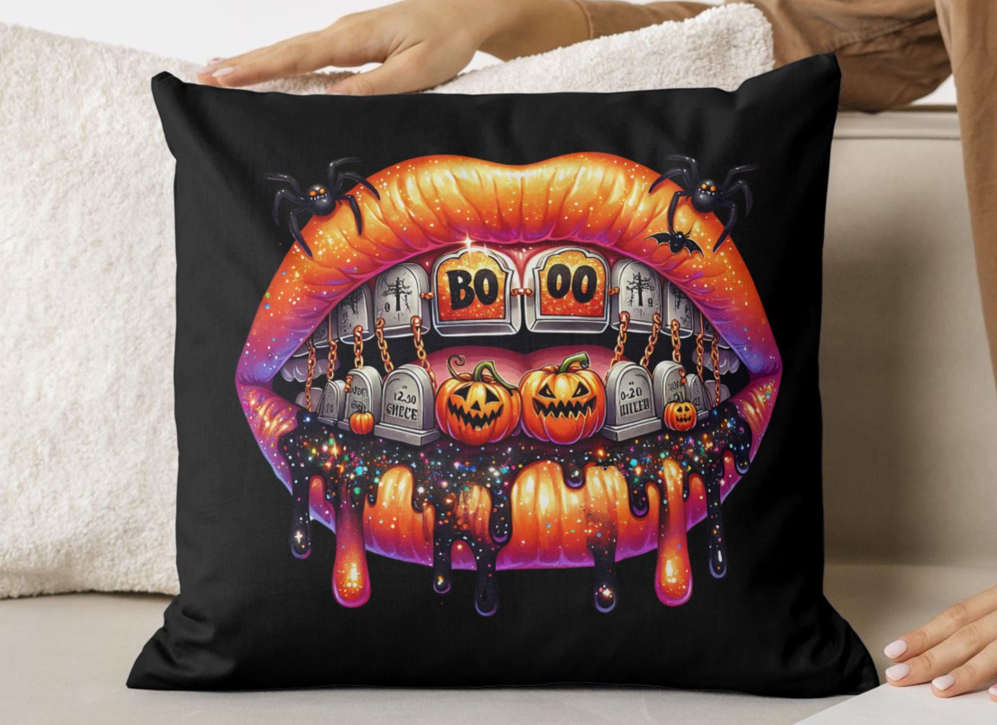 Halloween Lips Png Spooky Lips Clip Art Scary Spider Pumpkins Fall Boo ...