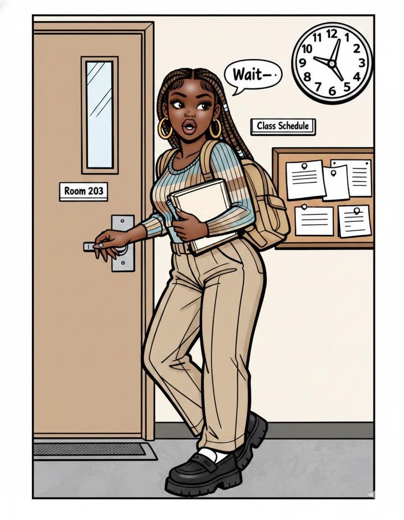 40 College Life Coloring Book Pages for Black Girls Baddie Dorm PNG ...