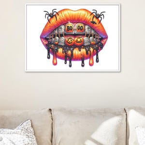 Halloween Lips Png Spooky Lips Clip Art Scary Spider Pumpkins Fall Boo ...
