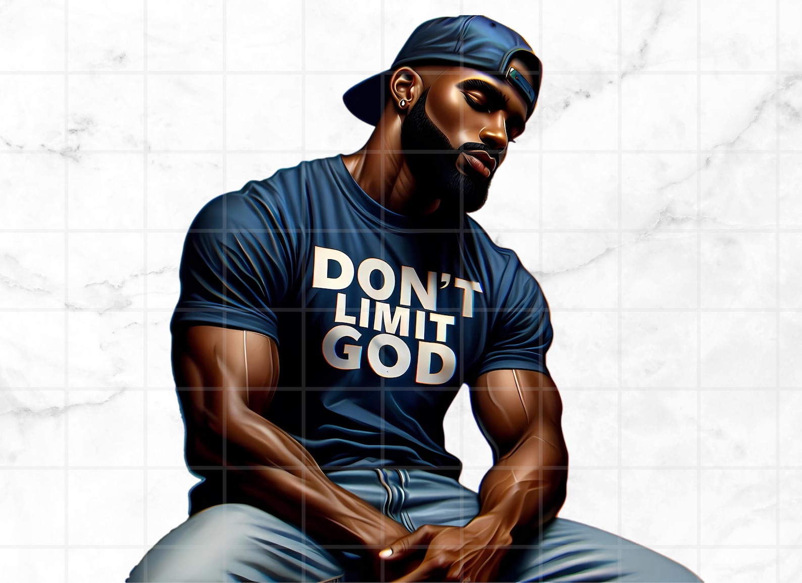 Black Men of Faith Clipart Bundle 45 PNG Christian Worship Digital ...