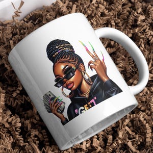 Black Girl With Money PNG Black Dope Girl Clipart Woman With Get Money ...