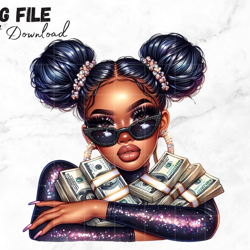 Black Girl Money Art Work - Etsy