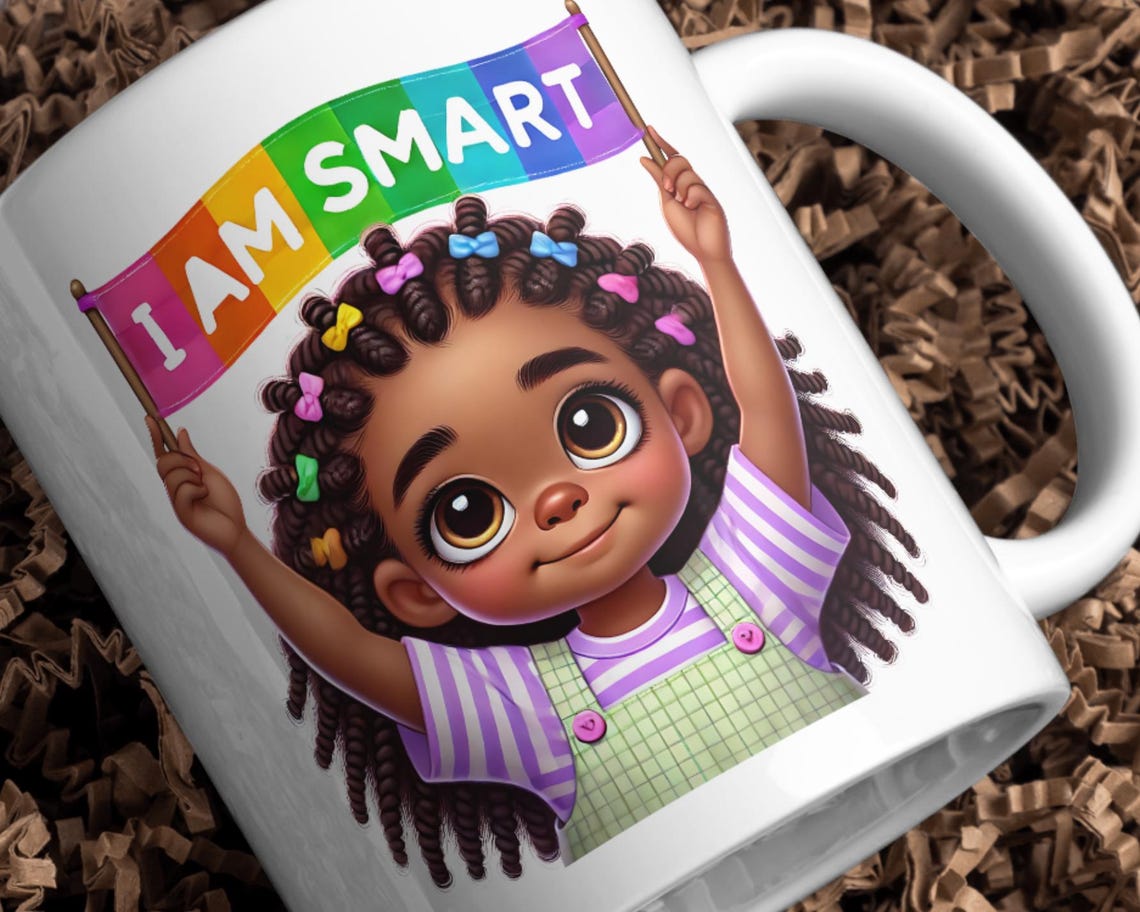 38 Black Little Girl Clipart Bundle African American Positive ...