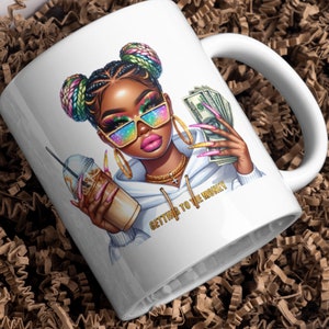 Black Girl With Money PNG Black Dope Girl Clipart Woman With Iced ...