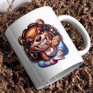 Hip Hop Bear PNG Shhh Be Quiet Png Funny Bear Clip Art for Shirts ...