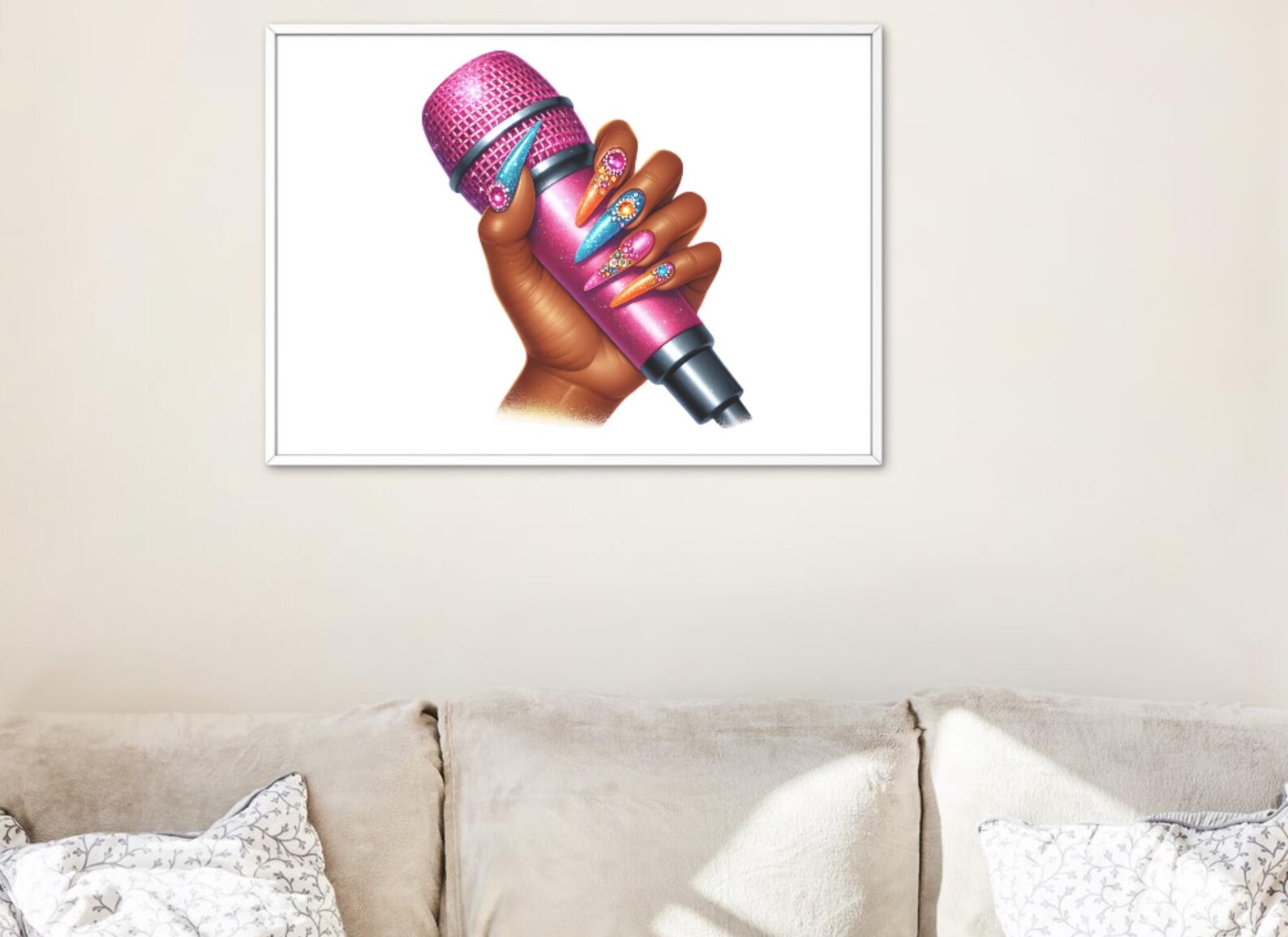 Pink Microphone Clip Art Pink Mic Female Hand With Microphone Png ...