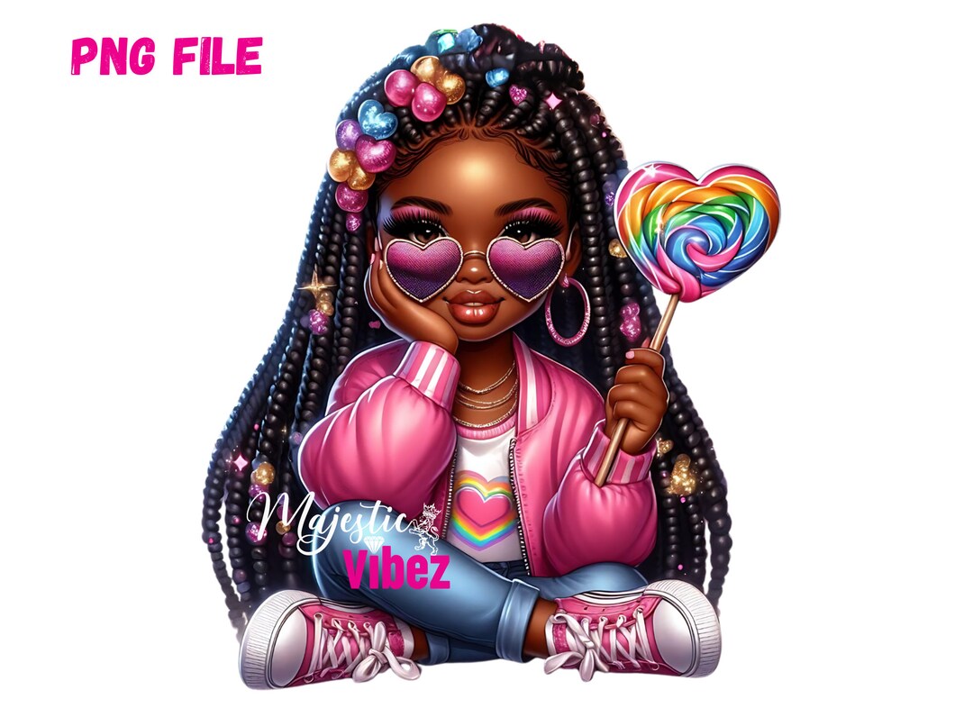 Black Little Girl Clipart Little Black Girl PNG Black Young Girl PNG ...