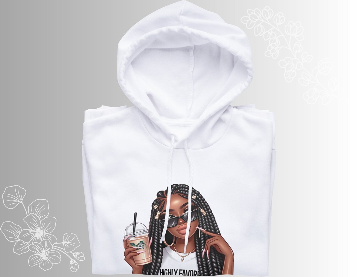 Highly Favored PNG Black Girl Clipart African American Melanin Afro ...