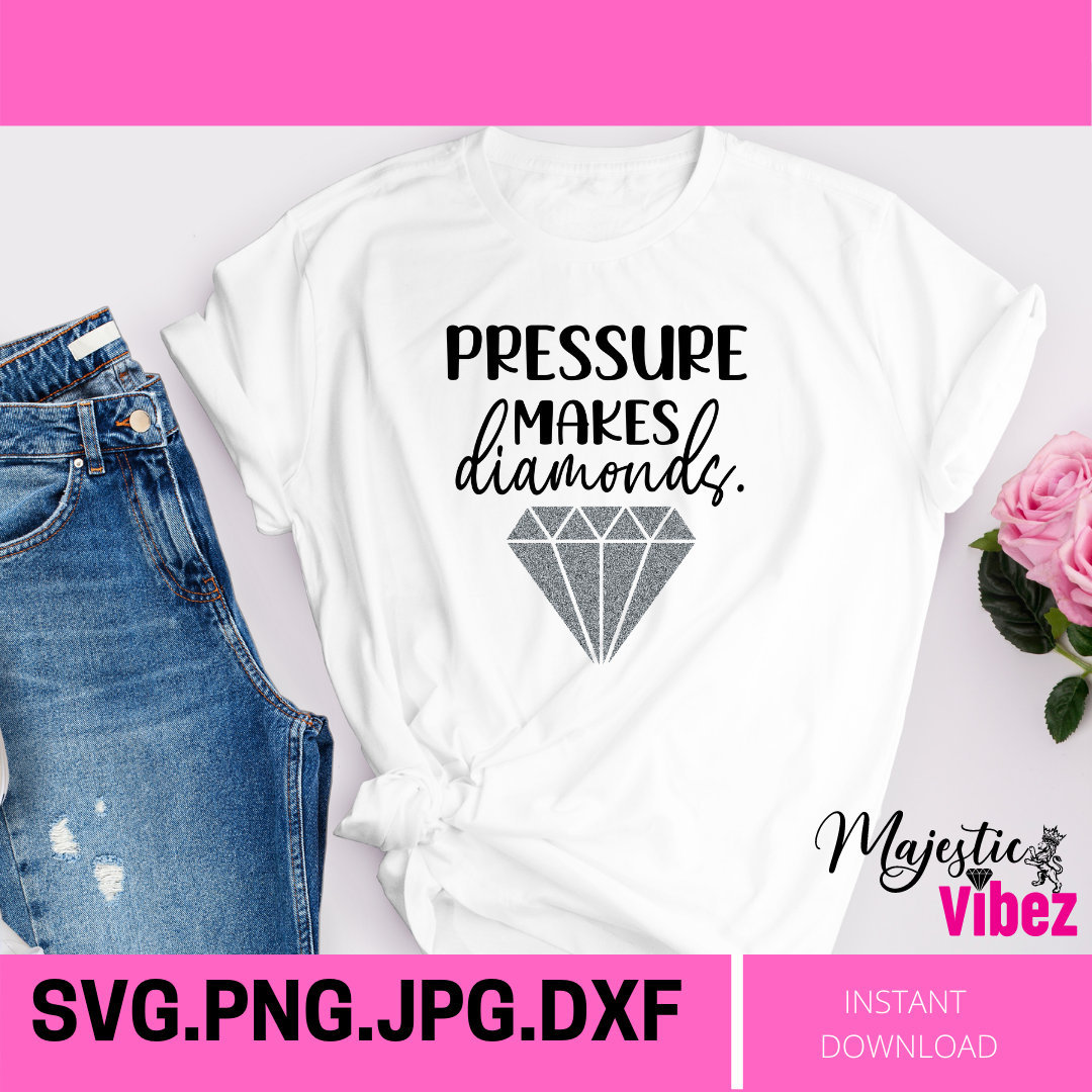 Pressure Makes Diamonds SVG Women Svgs Inspirational Quotes - Etsy