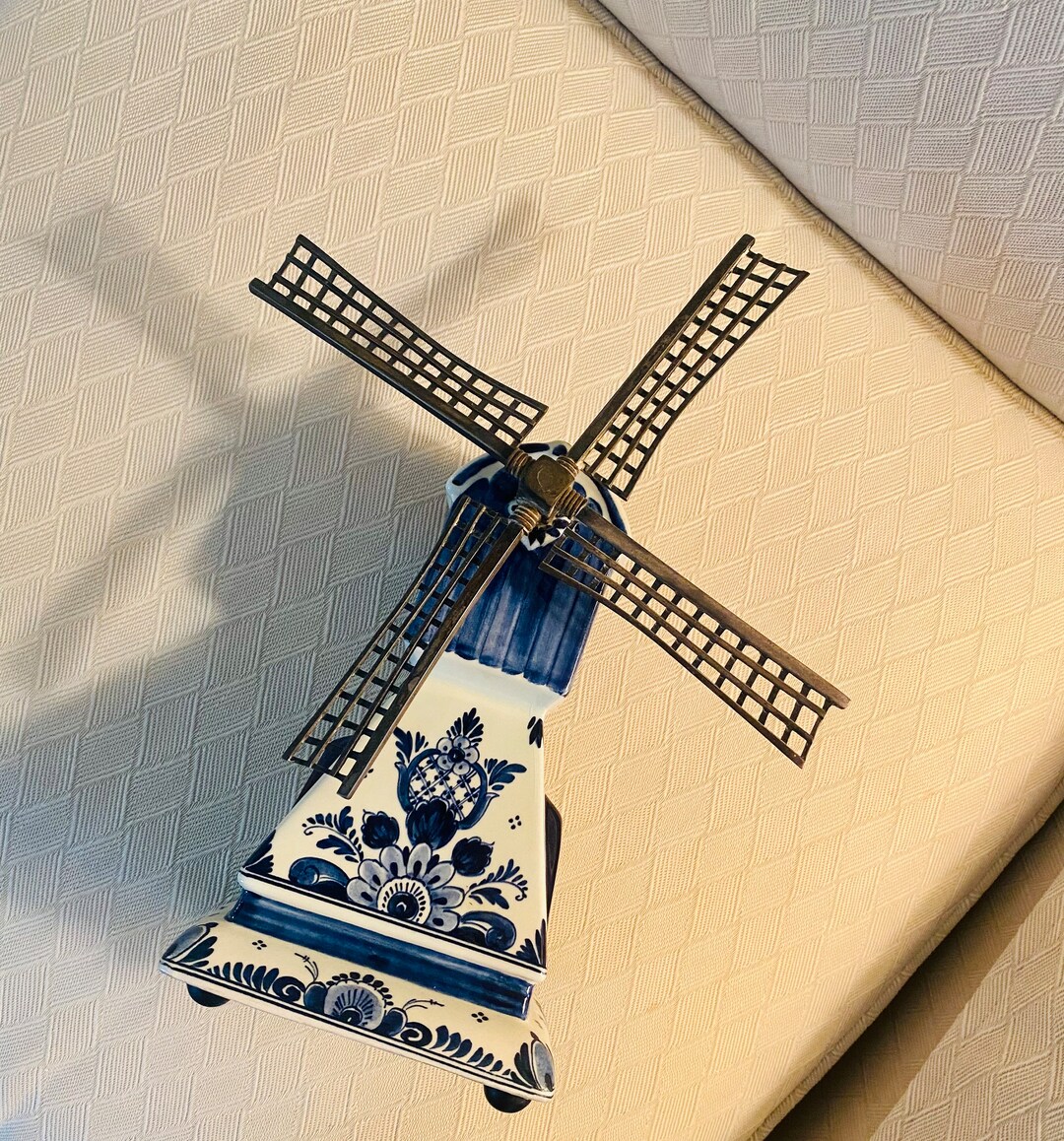 Perfect New Delft Windmill Music Box 1970s, Appraised Item - Etsy