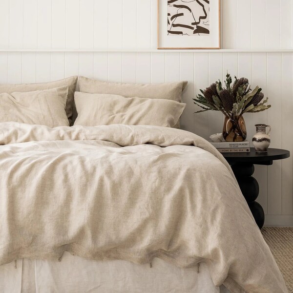 Washed Linen Bedding - Etsy