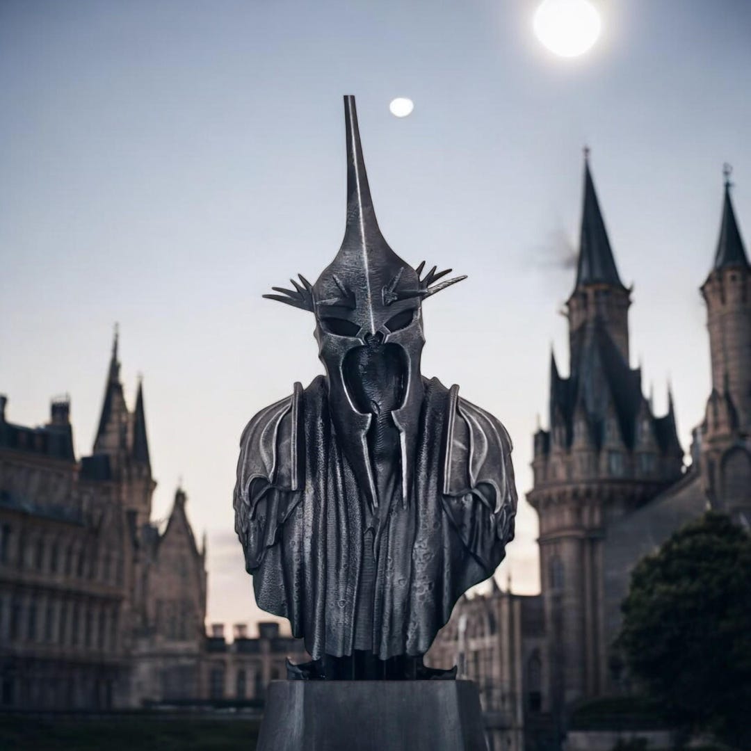 3D Printed Witch King, Bust, Hand Painted, Lord of the Rings - Etsy