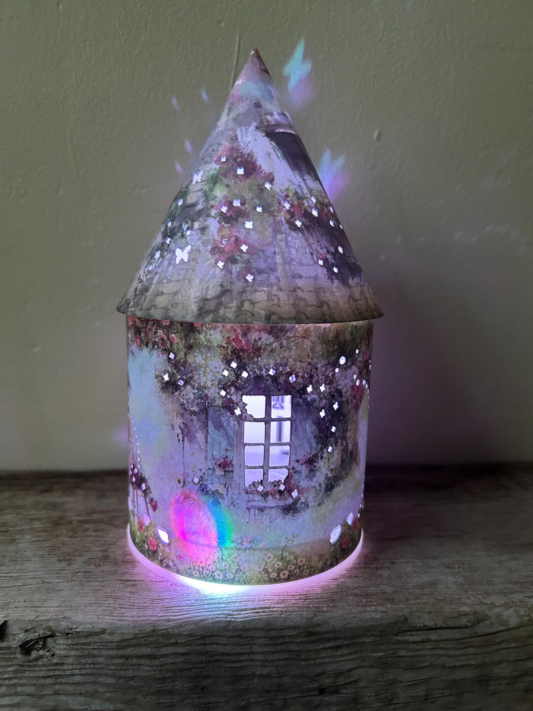 Enchanted English Garden Night Light Adorable Colour Changing Decor for ...