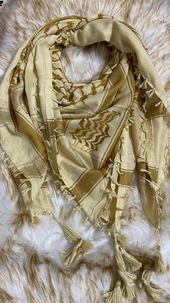 Keffiyeh 1 Keffiyeh Arafat Shemagh Keffiyeh Made of Cotton - Etsy