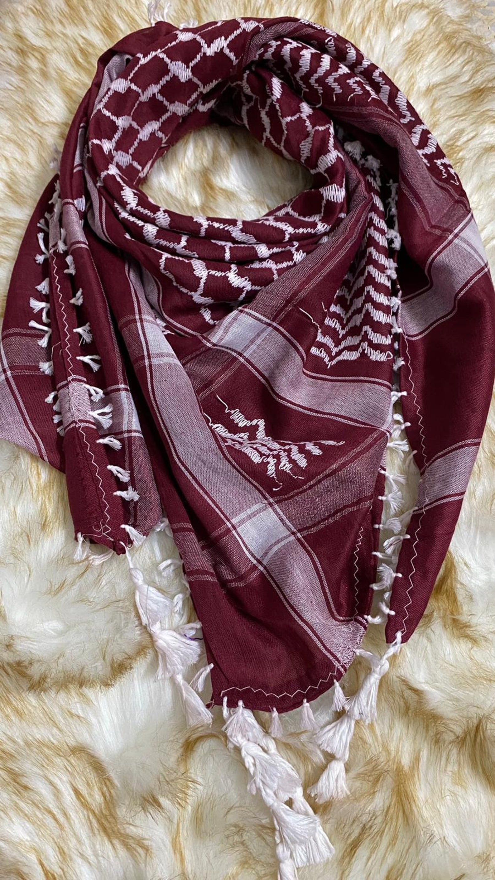 Keffiyeh 1 Keffiyeh Arafat Shemagh Keffiyeh Made of Cotton - Etsy