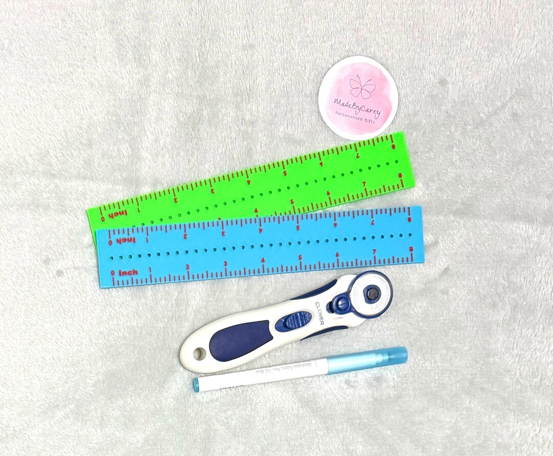 Sewing Ruler Template: Button, Snap, Rivet Placement - Bag & Wallet ...