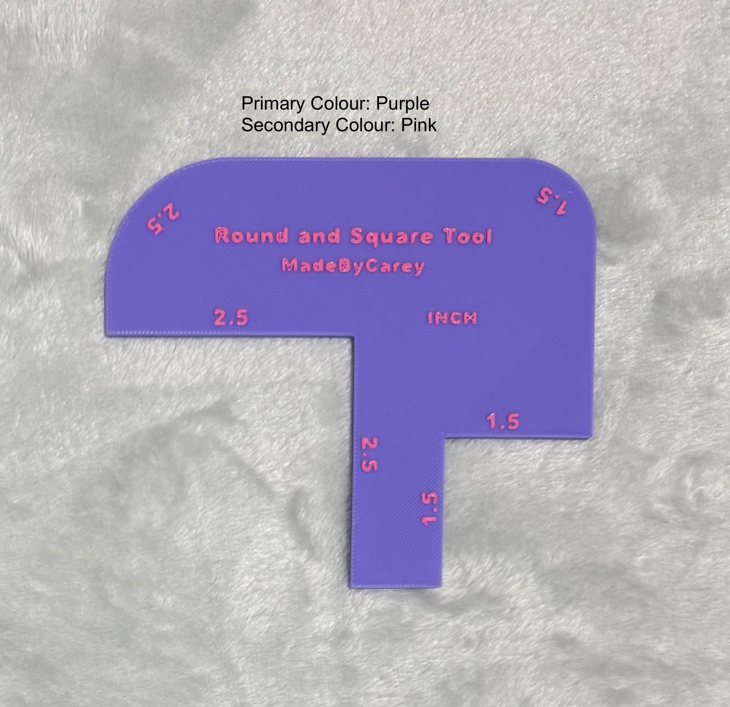Round and Square Template Square Box Base for Bags Curve Bag Corner Zip ...