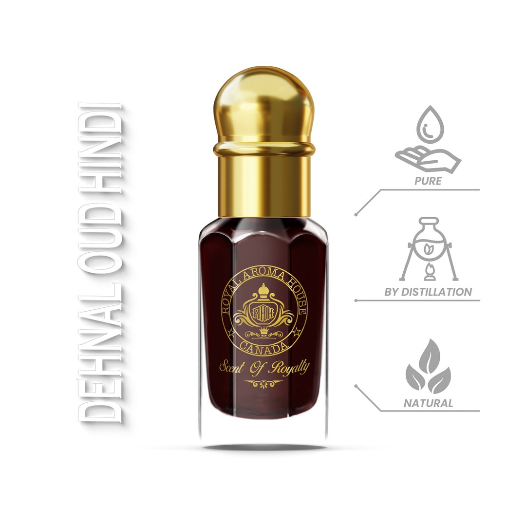 Dehnal Oud Hindi Pure Agarwood Oil Strong Earthy Leathery Scent Alcohol ...
