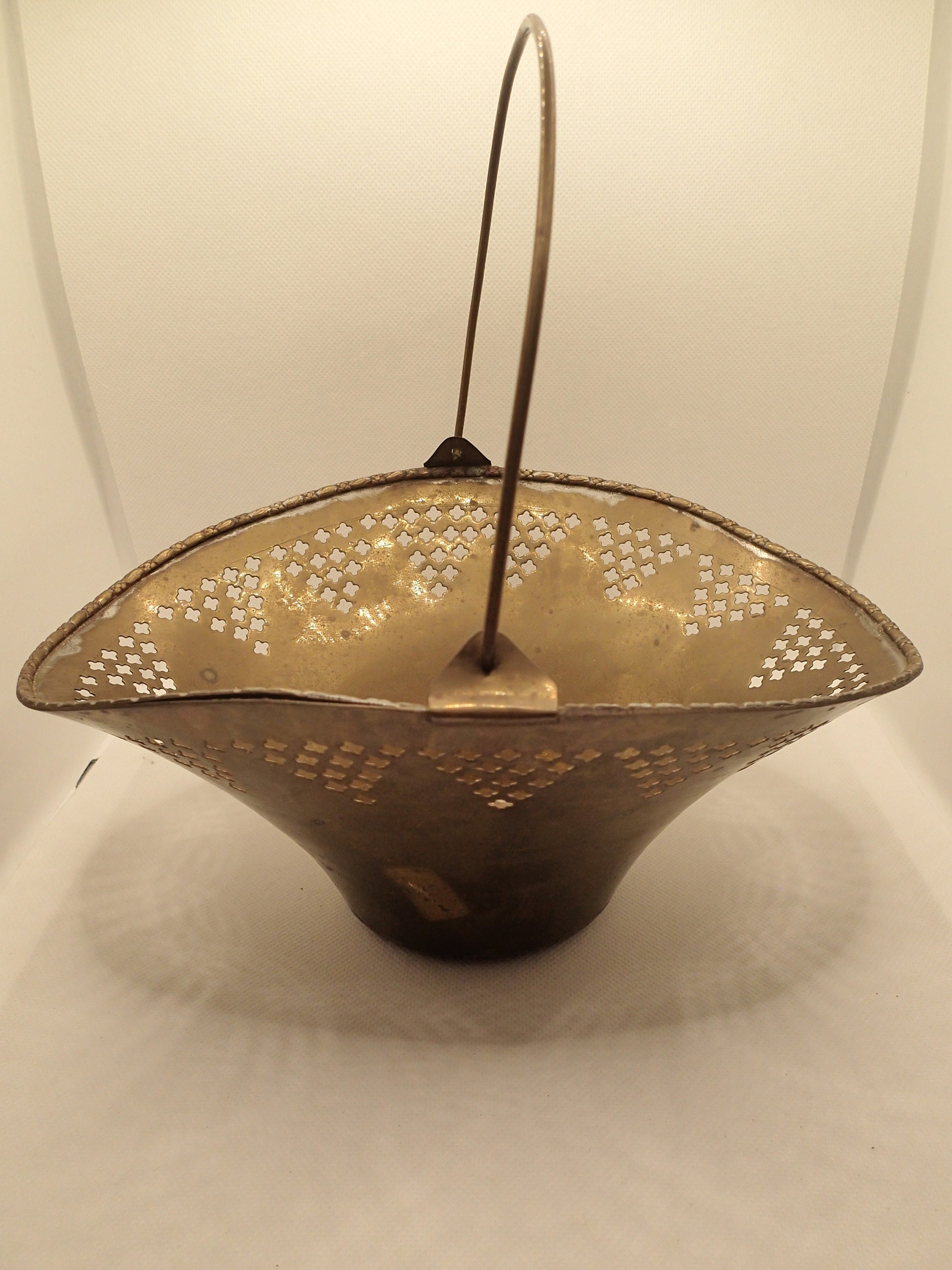 Brass Basket With Handle Fruits Basket Storage Basket Metal | Etsy